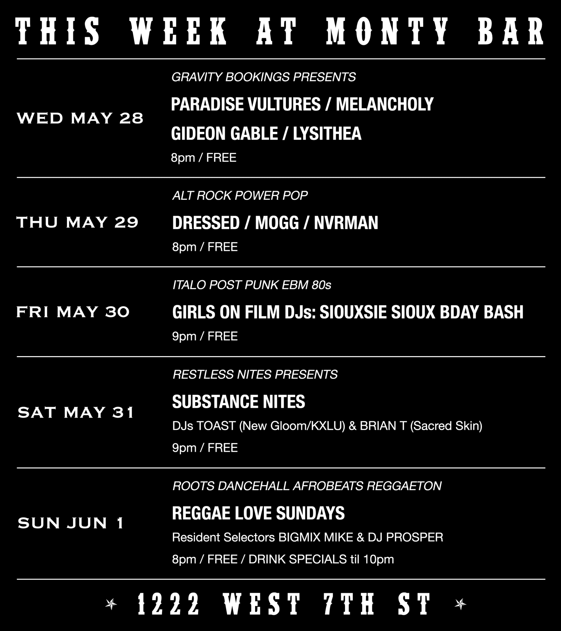 Monty Bar Los Angeles