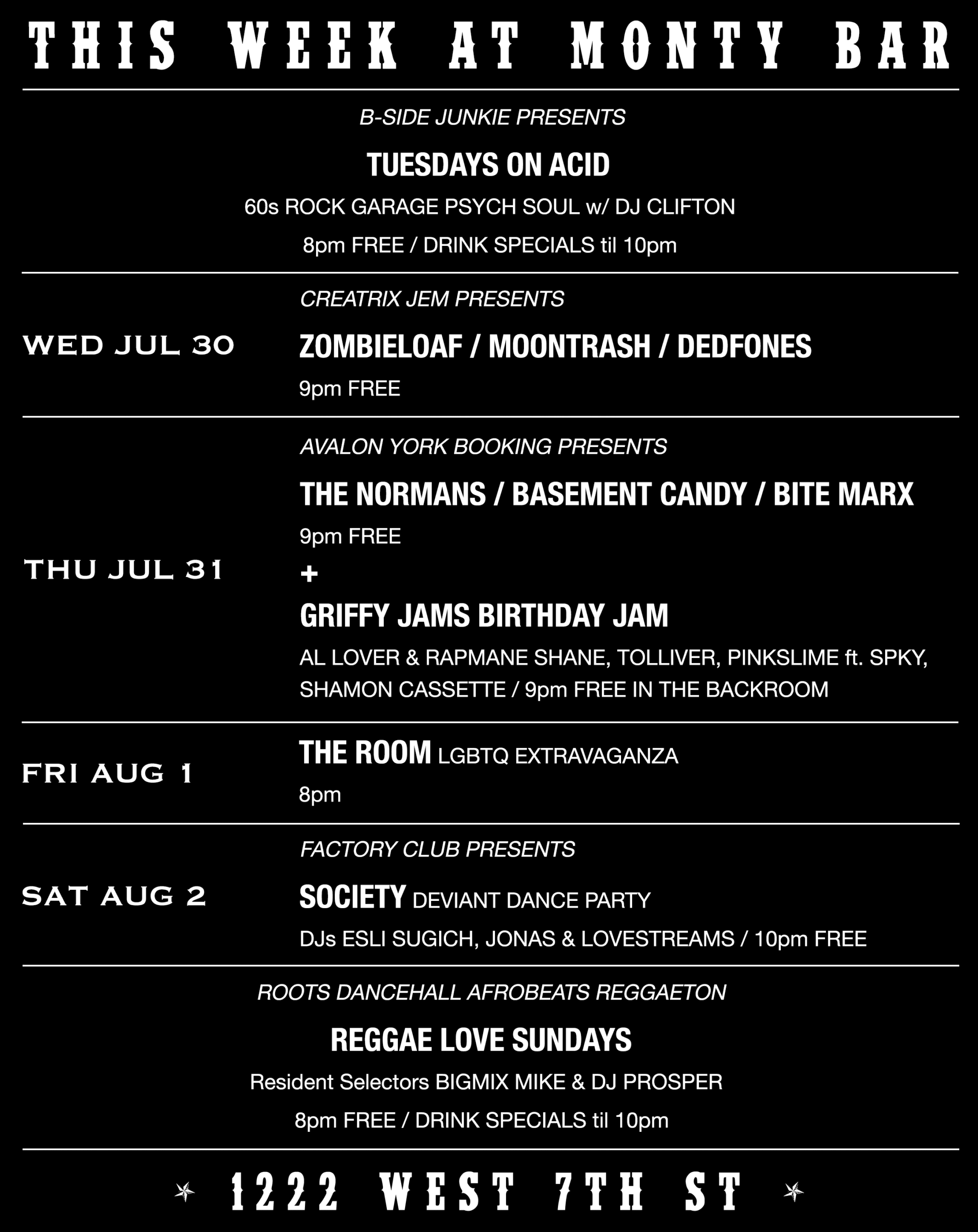 Monty Bar Los Angeles